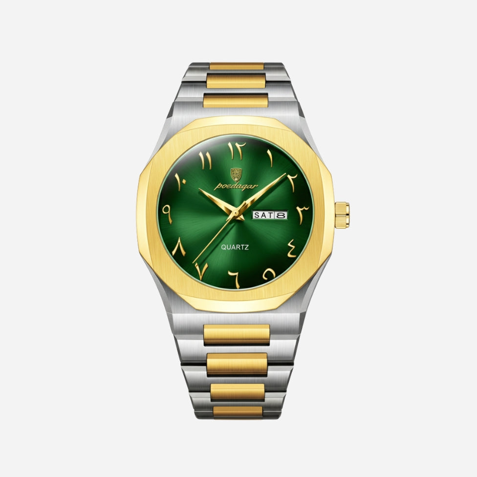 Men’s Two-Tone Quartz Watch – Script 41mm – Brazani Watches